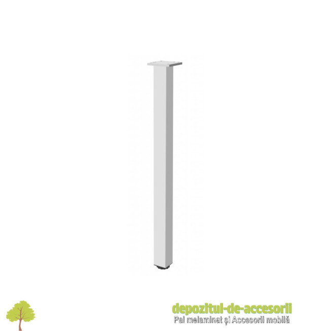 Picior de masa patrat din aluminiu cu reglare egalizare 710mm