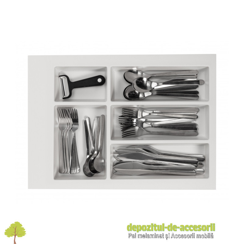 Organizator tacamuri pentru sertar AXISPACE 400, alb